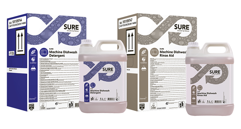 New Diversey SURE® Brand Mechanical Ware Washing Solutions